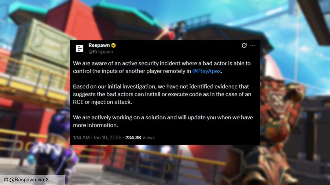 Apex Legends players had controls hijacked mid-match — Respawn says it ...